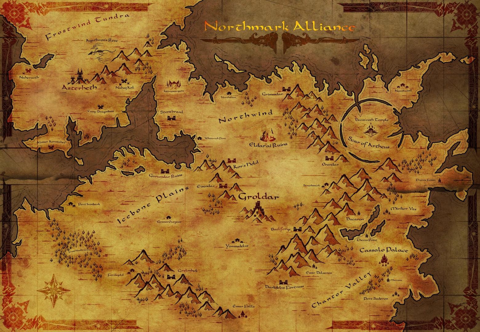 Northmark Alliance Map – Evan Blair Art
